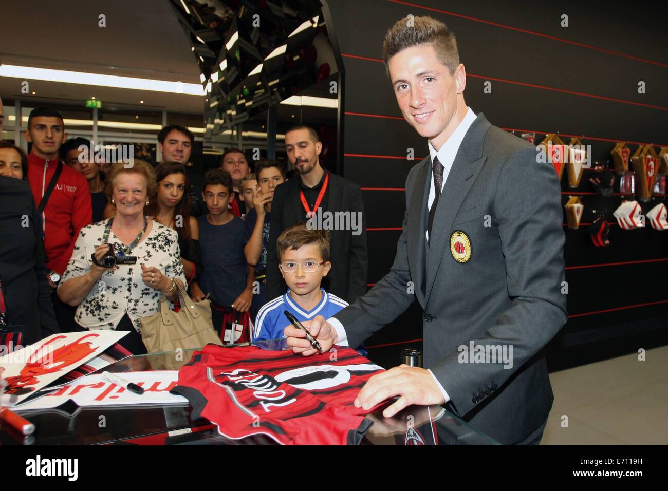 Milan, Italy. 03rd Sep, 2014. Fernando Torres, who recently signed a 2 ...