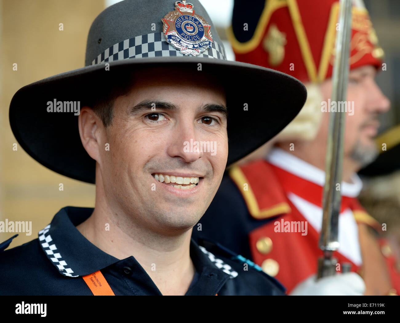 Potsdam, Germany. 03rd Sep, 2014. Sergeant Paul Kelly (L) of the ...