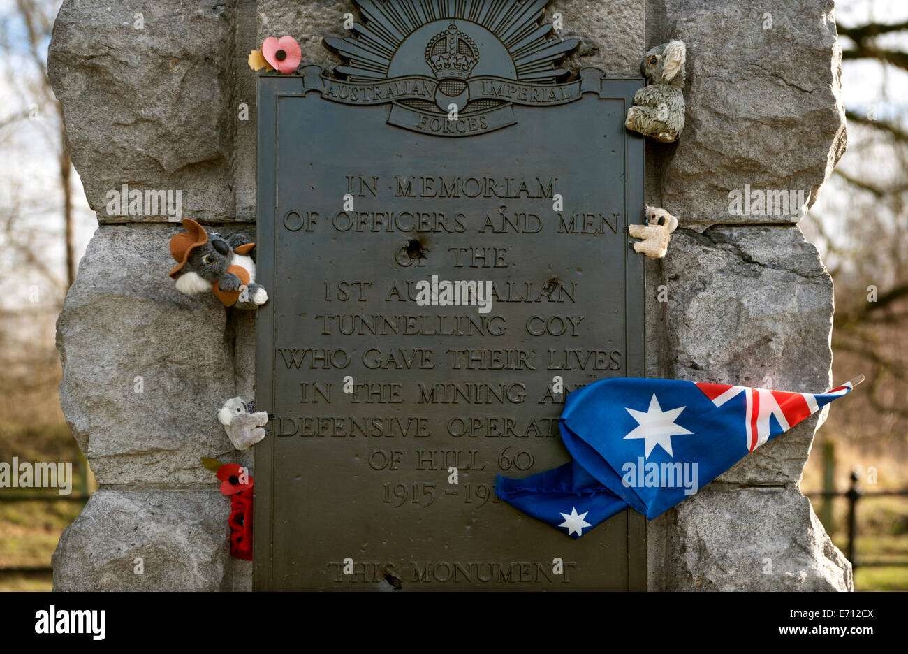 Ypres-Ieper WW1 Battlefield, 1914-1918, Belgium. Hill 60,Ypres,Flanders ...