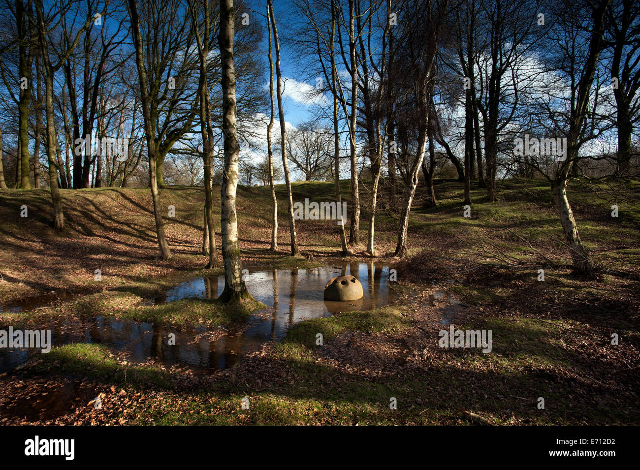 Ypres-Ieper WW1 Battlefield, 1914-1918, Belgium. Hill 60,Ypres,Flanders ...