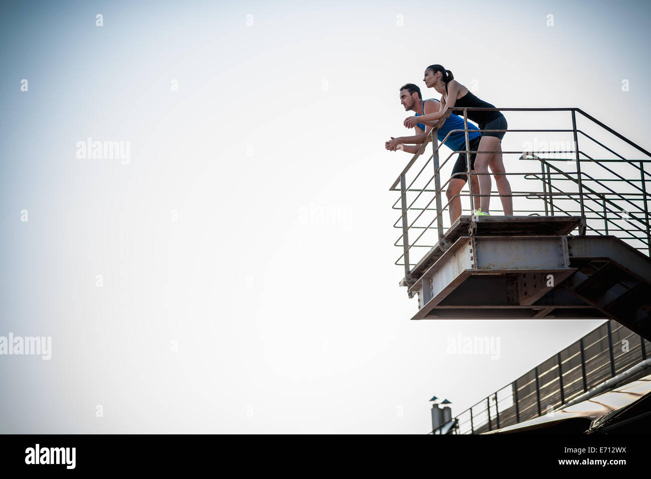 People standing on the platform hi-res stock photography and images - Alamy