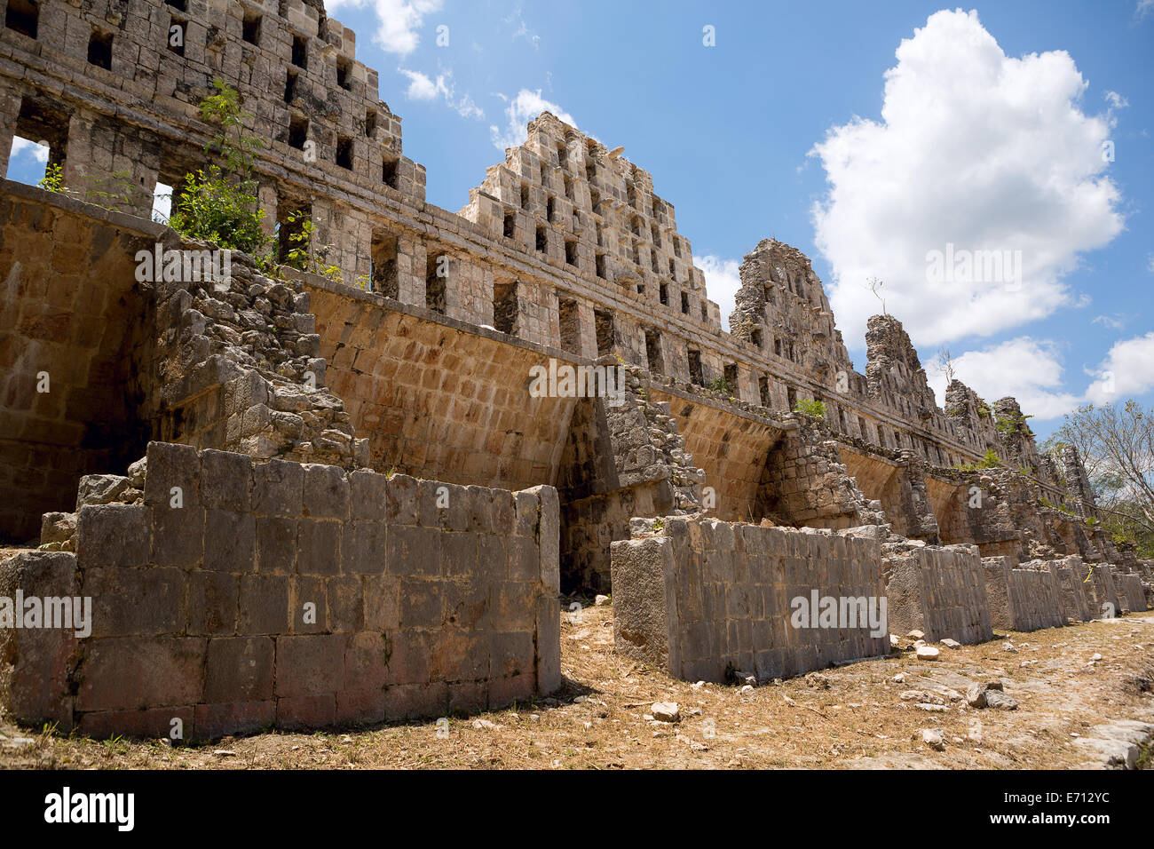 ancient Mayan temple ruins in the city of Uxmal Stock Photo - Alamy