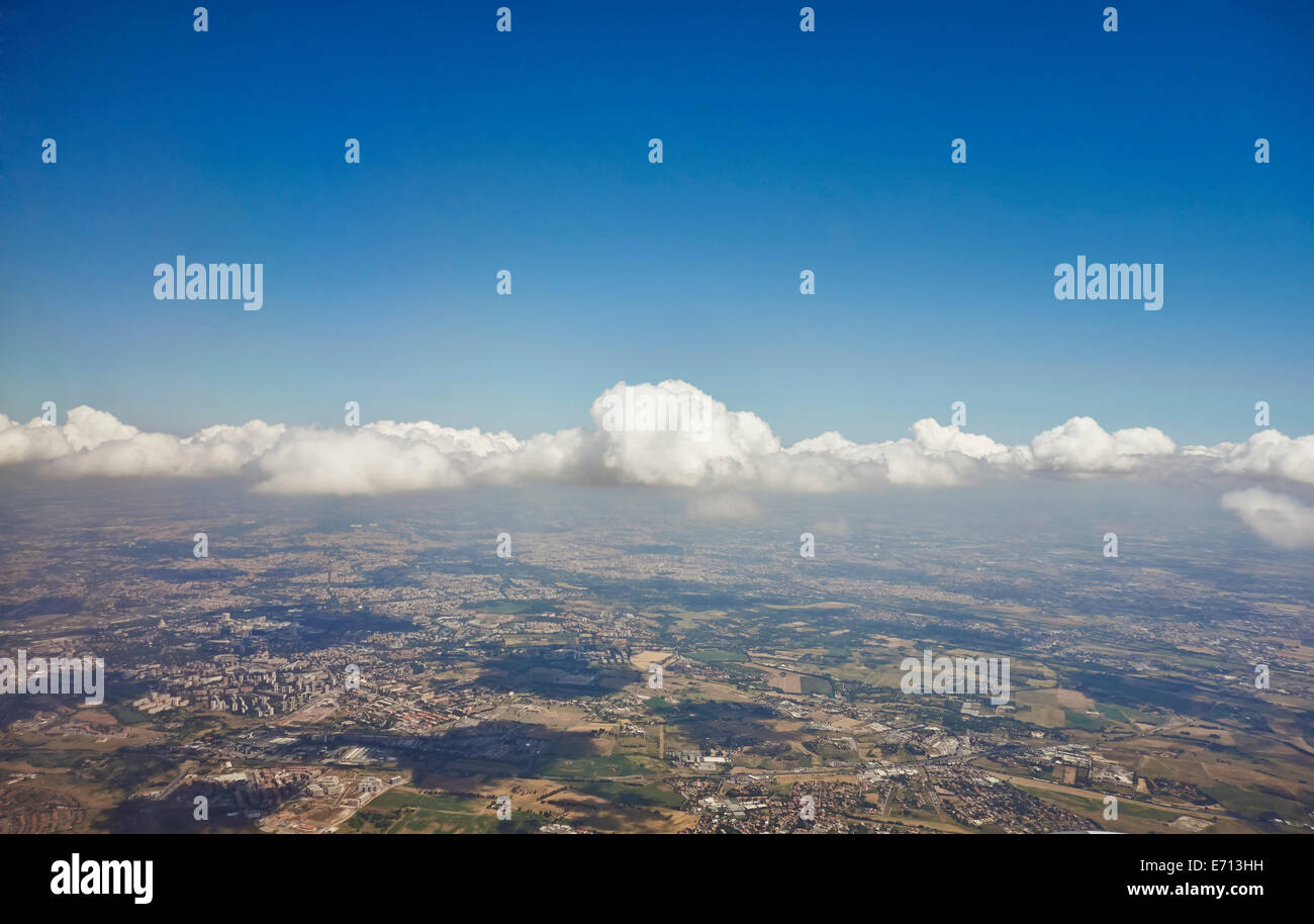 Aerial view of suburbs, Rome, Italy Stock Photo - Alamy