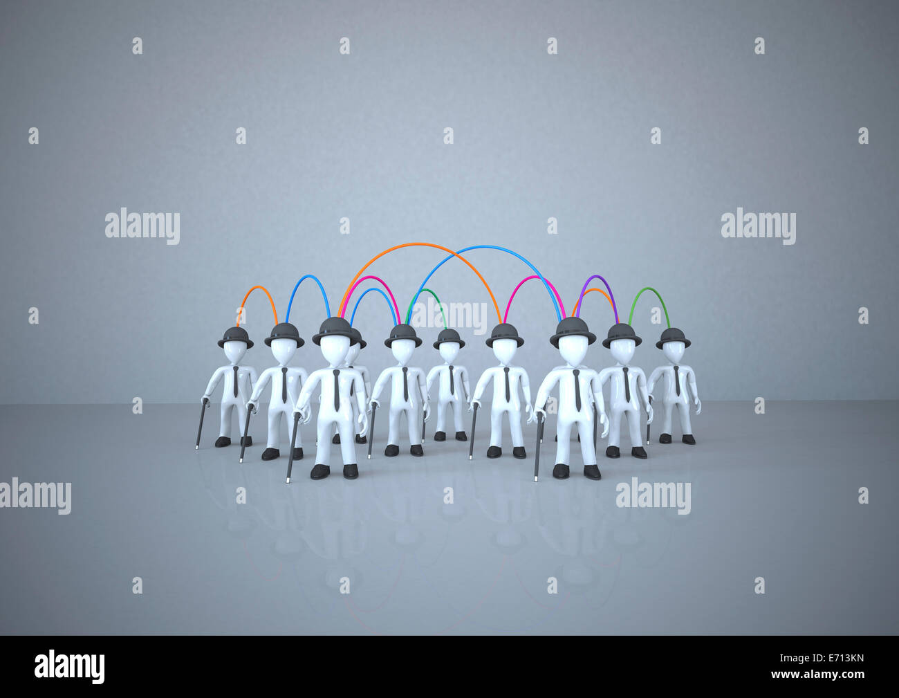 Human heads connected hi-res stock photography and images - Alamy