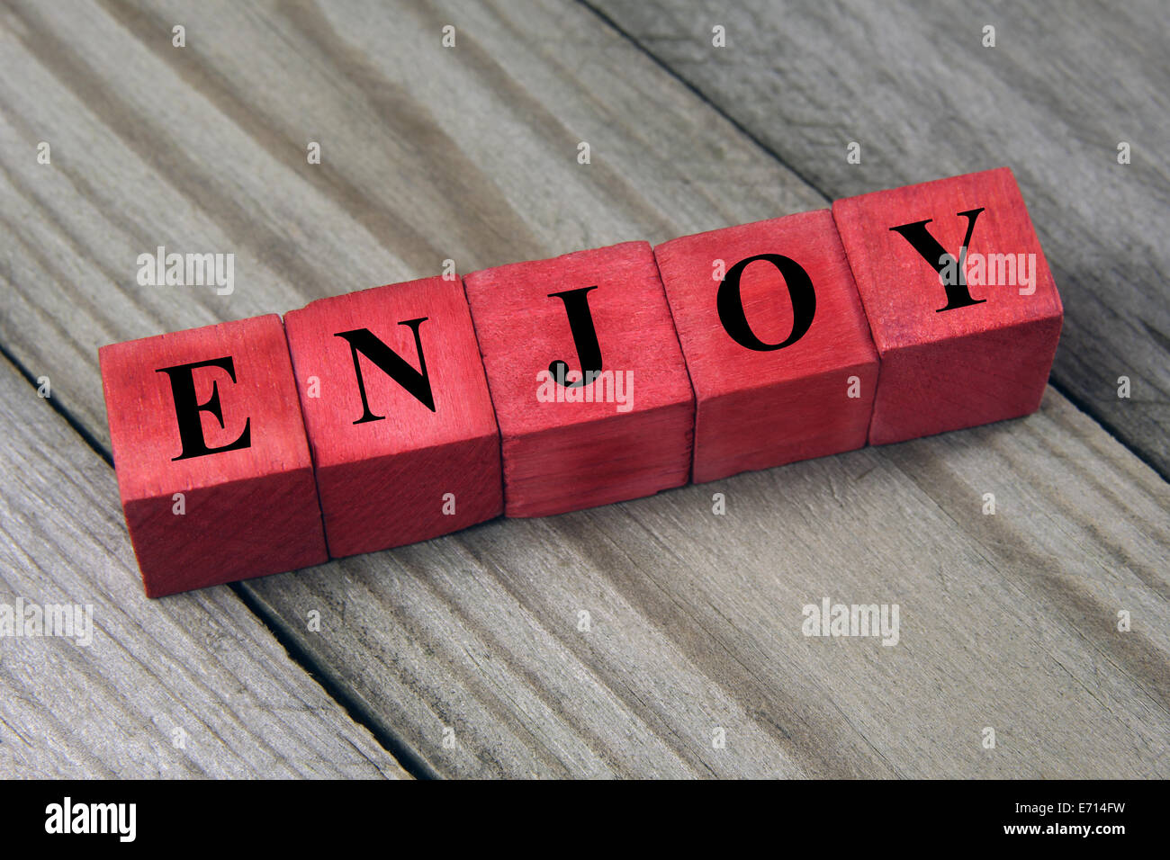 Enjoy word concept banner hi-res stock photography and images - Alamy