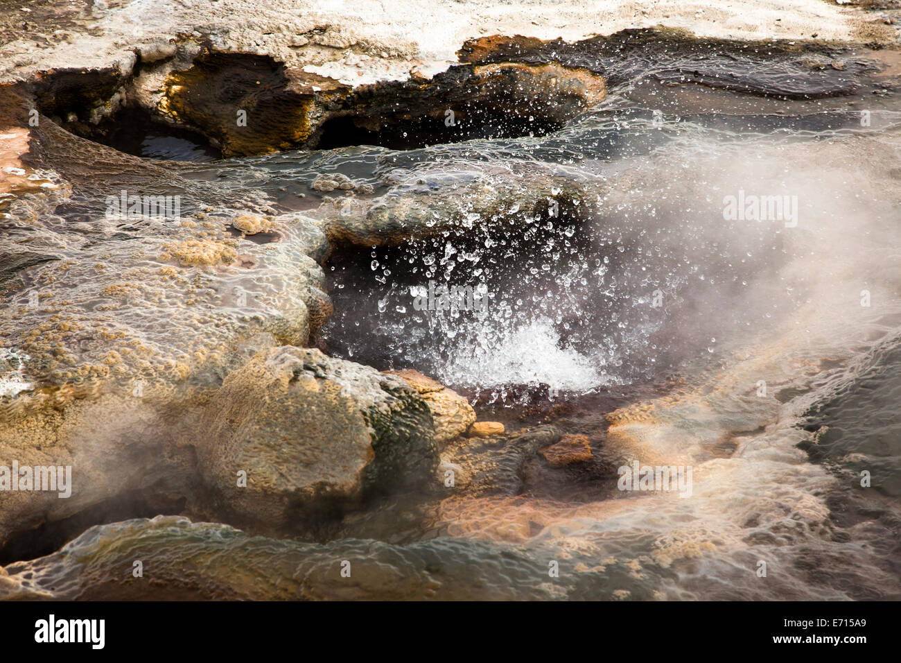 Island, Hveravellir, Hot spring, Geothermal area Stock Photo - Alamy