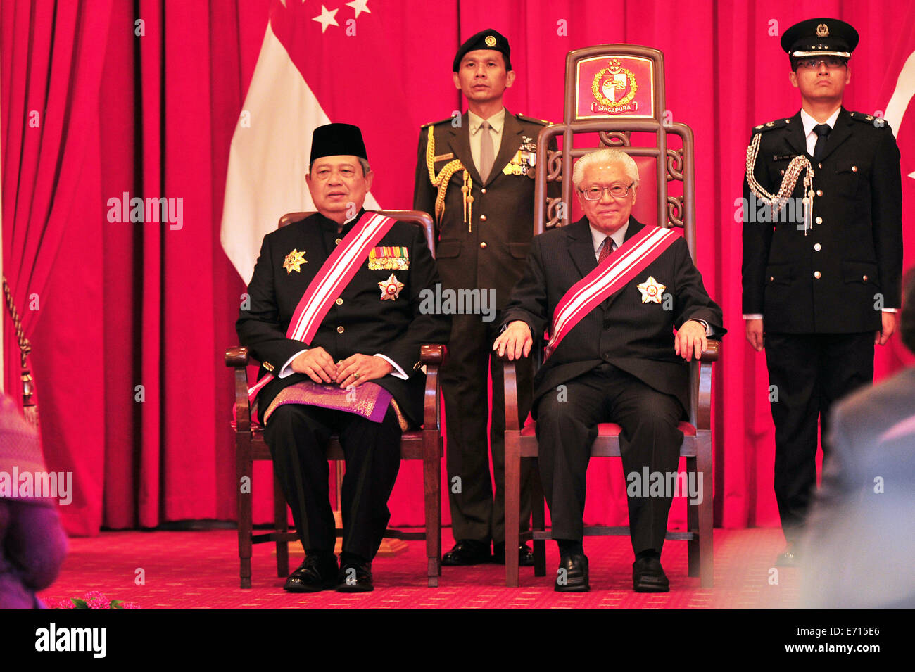 Singapore. 3rd Sep, 2014. Singaporean President Tony Tan Keng Yam (2nd ...