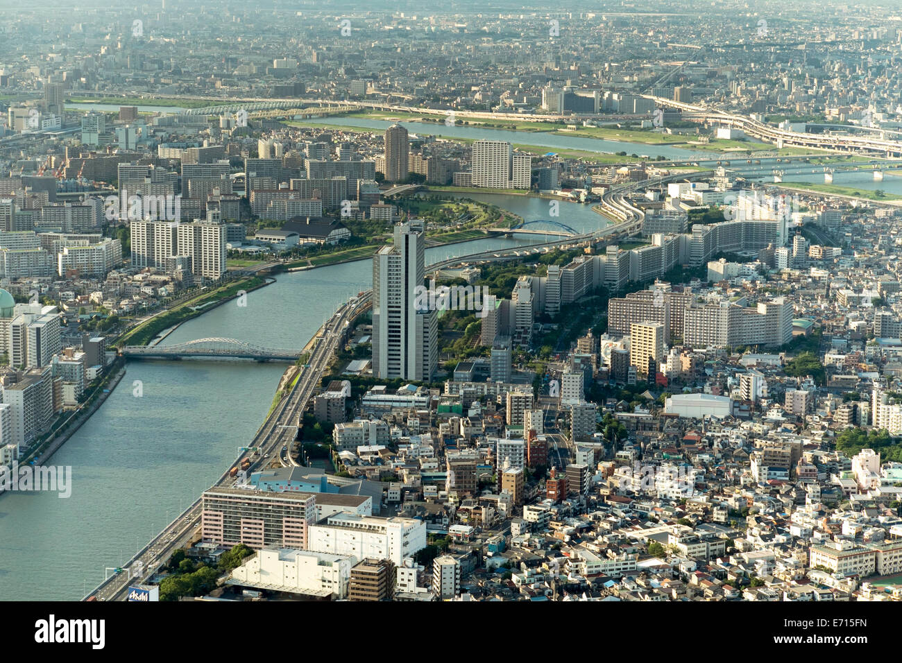 Japan, Tokyo, Cityscape and Sumida river Stock Photo - Alamy