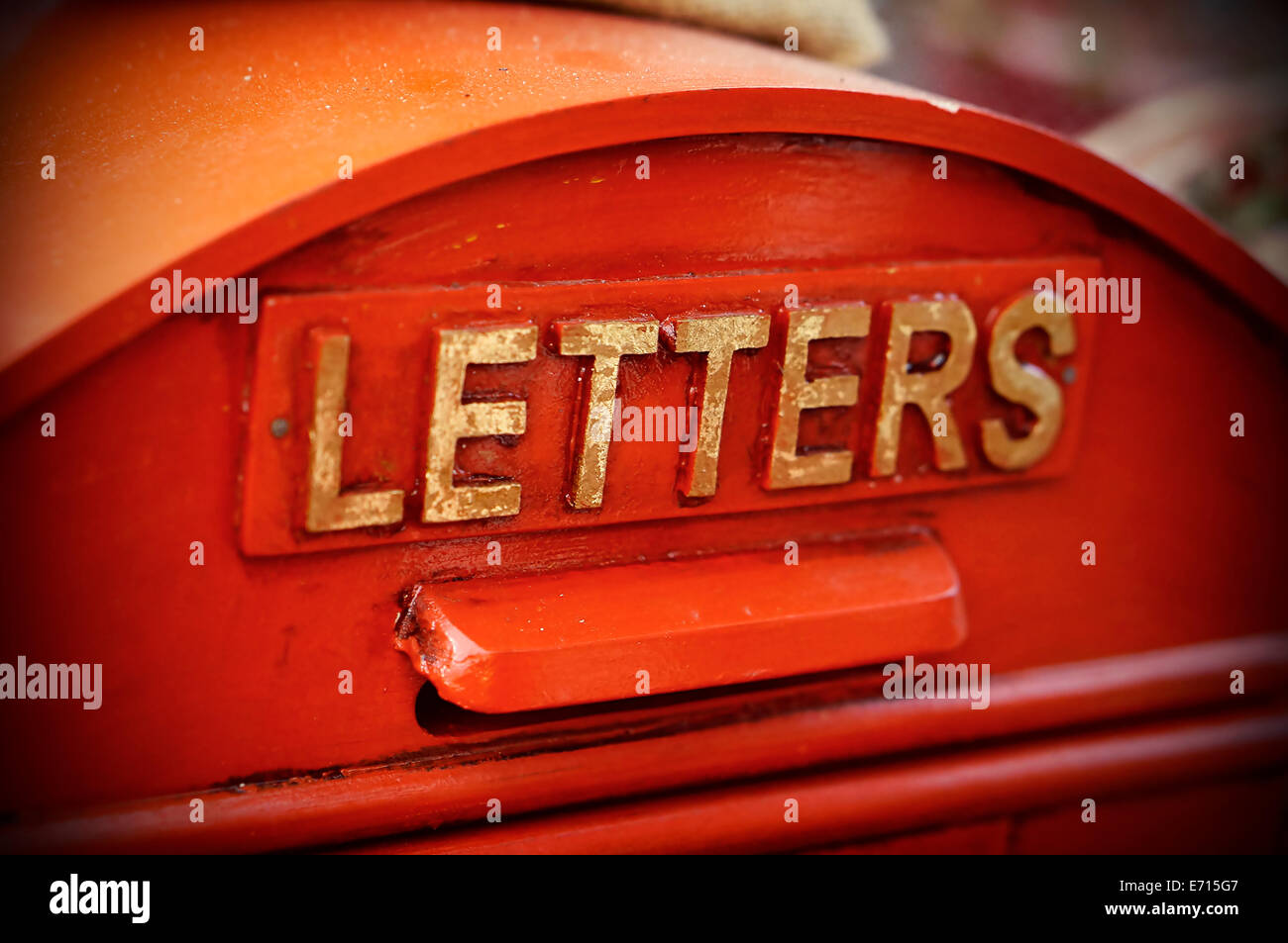 Germany, Red mail box in Buckeburg Stock Photo - Alamy