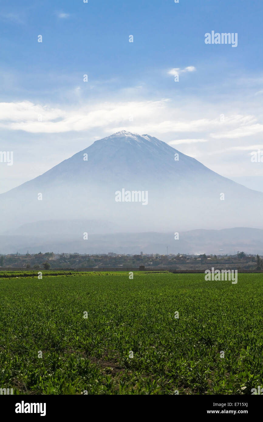South America, Peru, Volcano Misti near Arequipa Stock Photo - Alamy