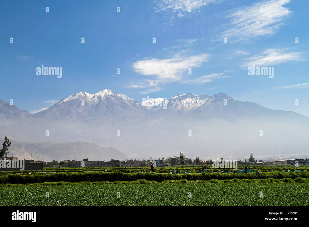 South America, Peru, Arequipa, Volcano Chachani Stock Photo - Alamy