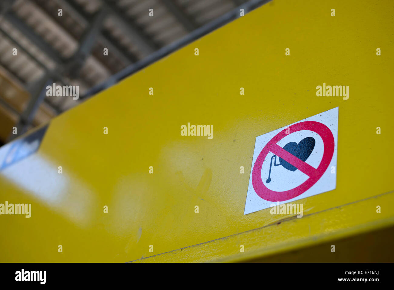 Germany, Baden-Wurttemberg, incinerator TREA Breisgau, no pacemaker ...