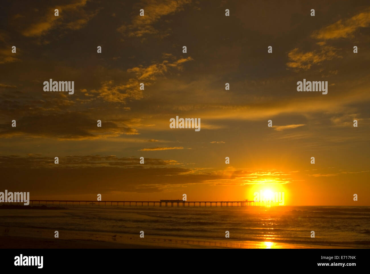 Ocean Beach Pier sunset, Ocean Beach, California Stock Photo - Alamy