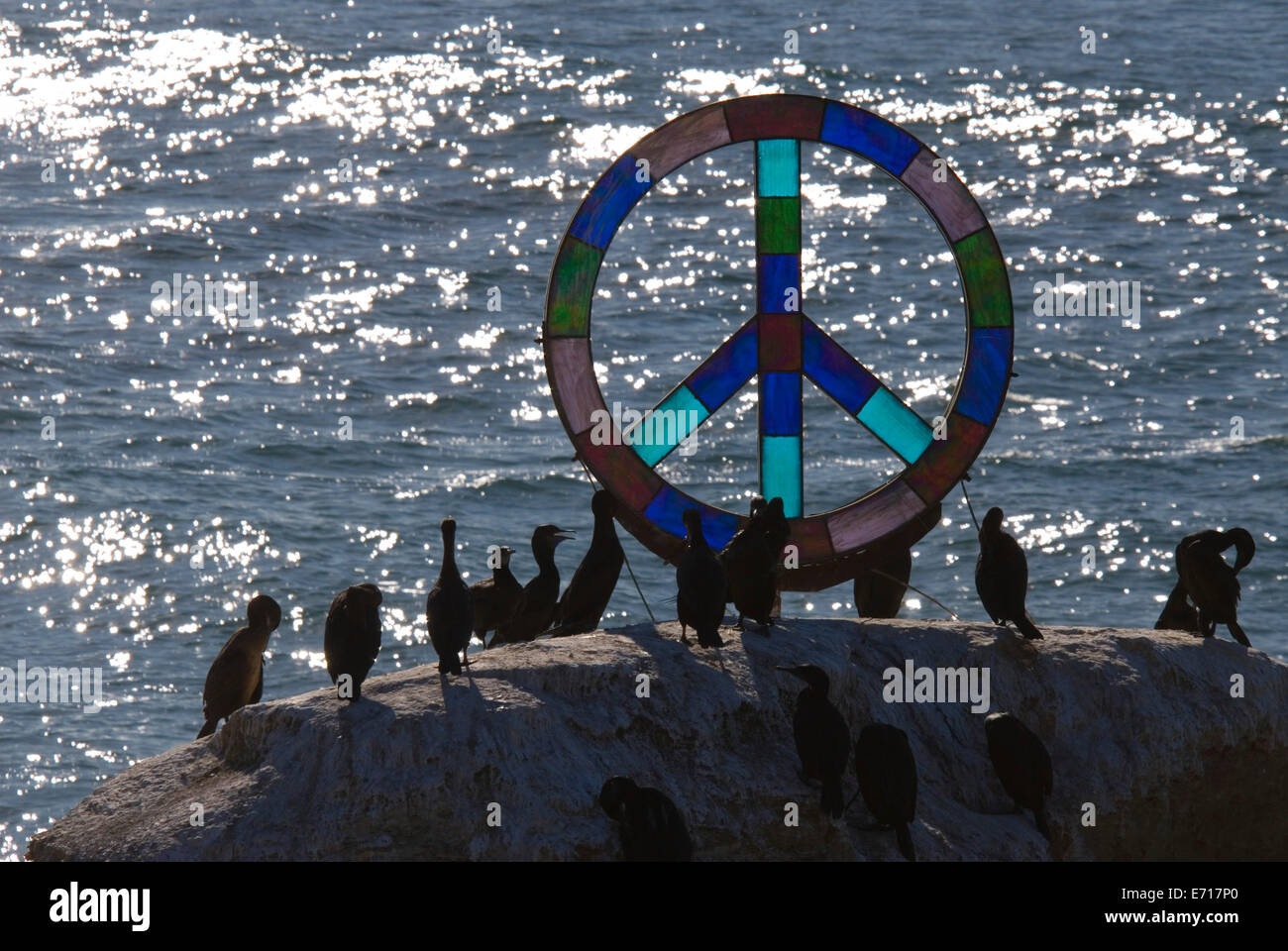 Ocean With Peace Signs