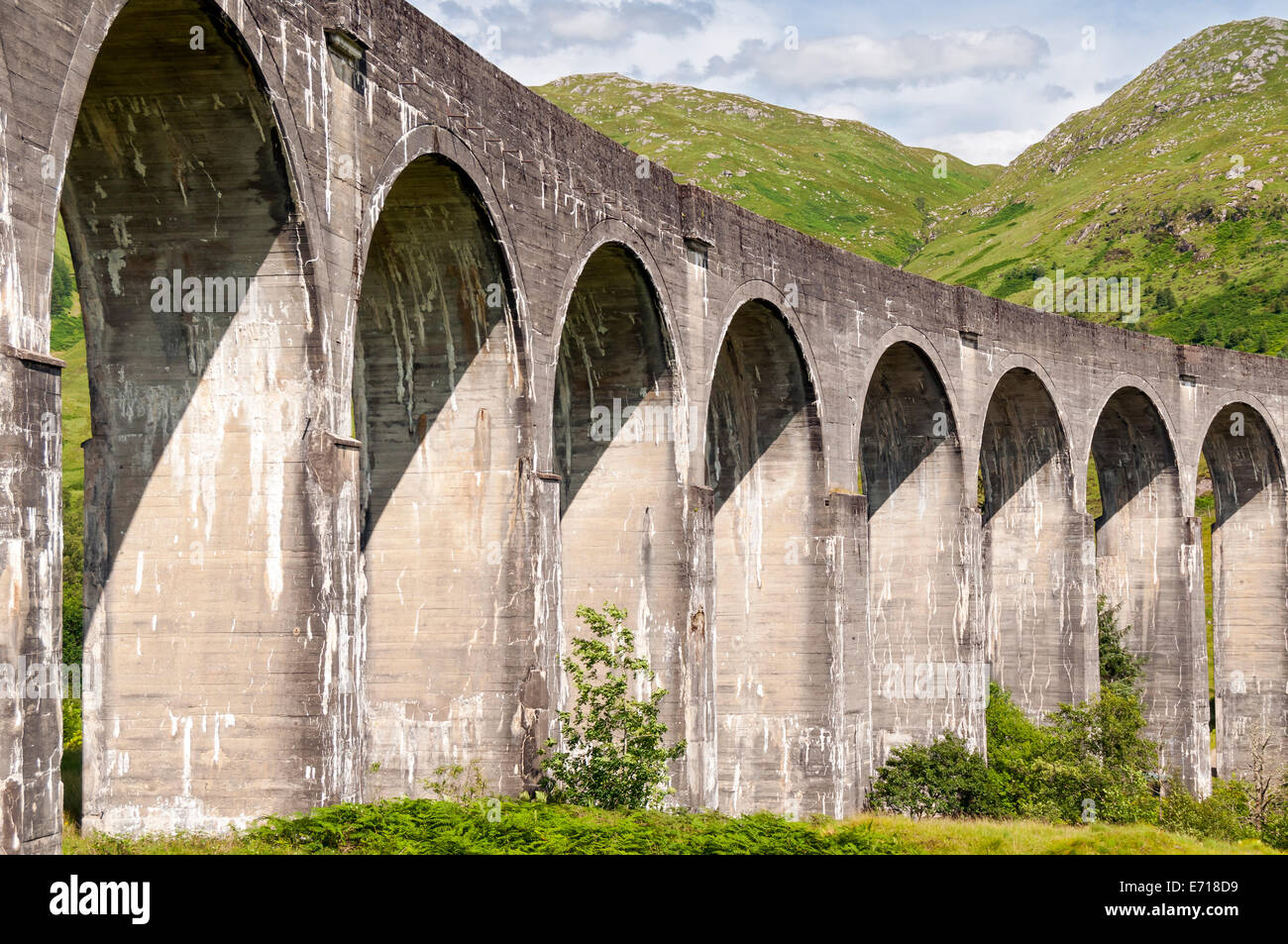 Glenfinnan Viaduct, Arched Railway Bridge on West Highland Line in ...
