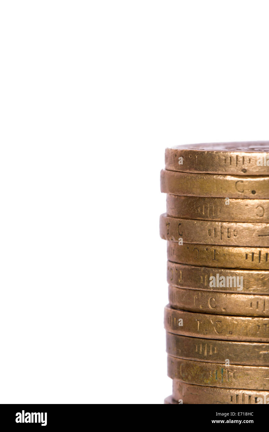 Coins, isolated on white background Stock Photo - Alamy