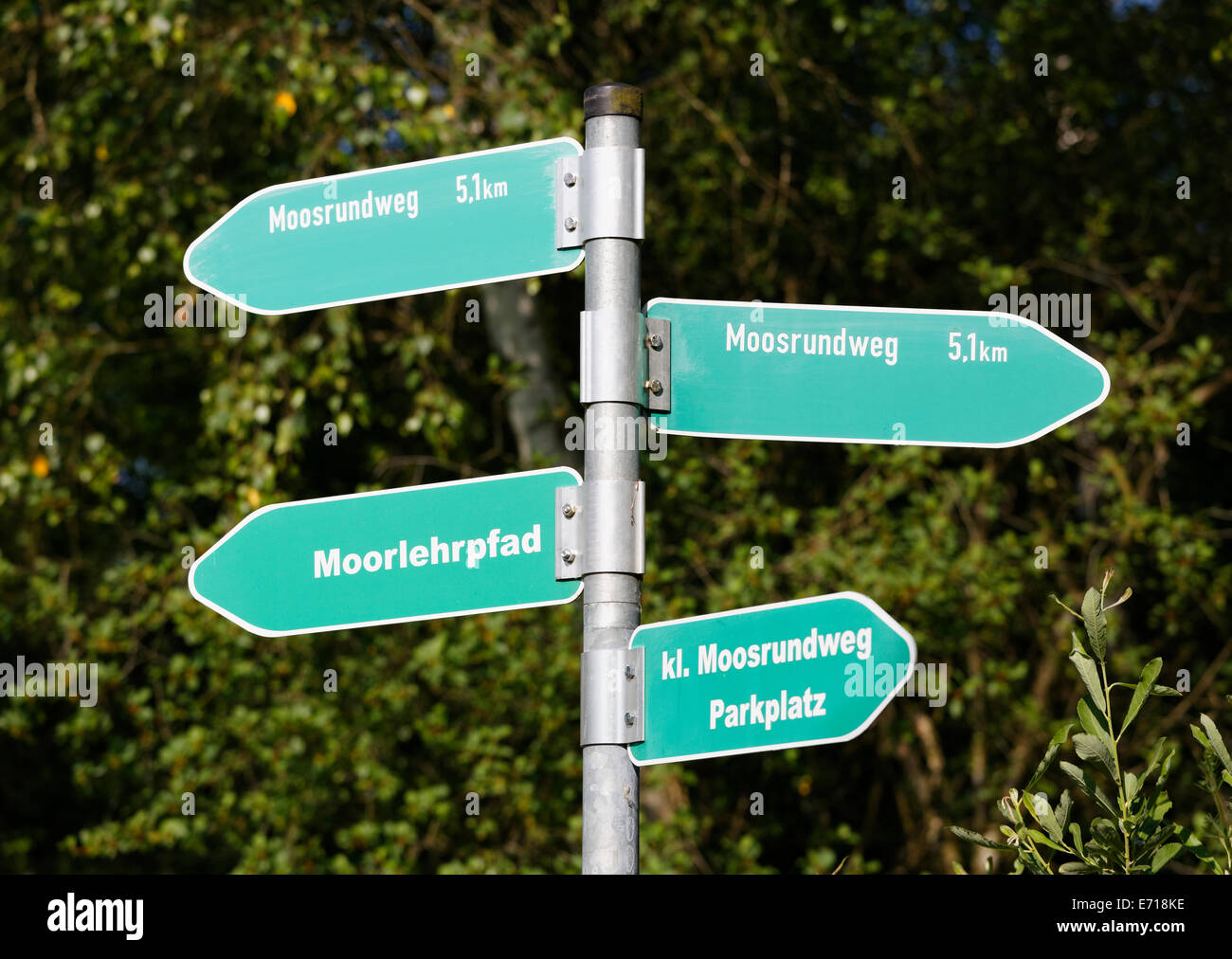 Germany, Bavaria, Freimoos, signpost Stock Photo - Alamy