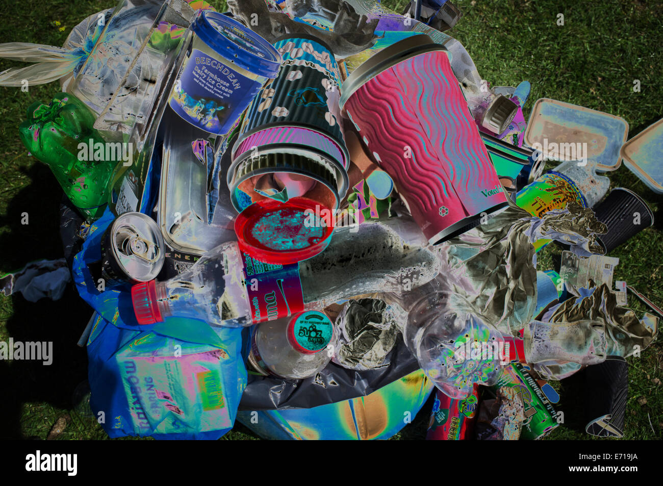 Close up of pile of litter Stock Photo - Alamy