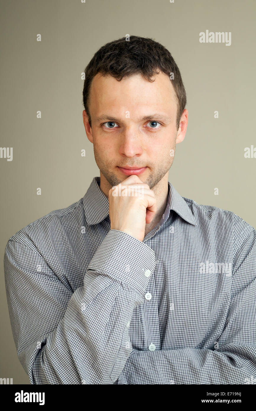 Calm caucasian people hi-res stock photography and images - Alamy