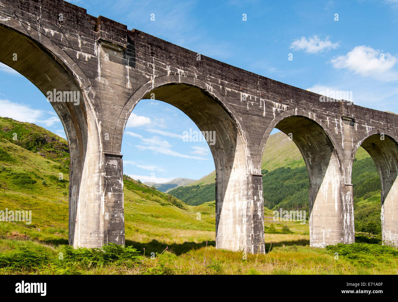 Glenfinnan Viaduct, Arched Railway Bridge on West Highland Line in ...