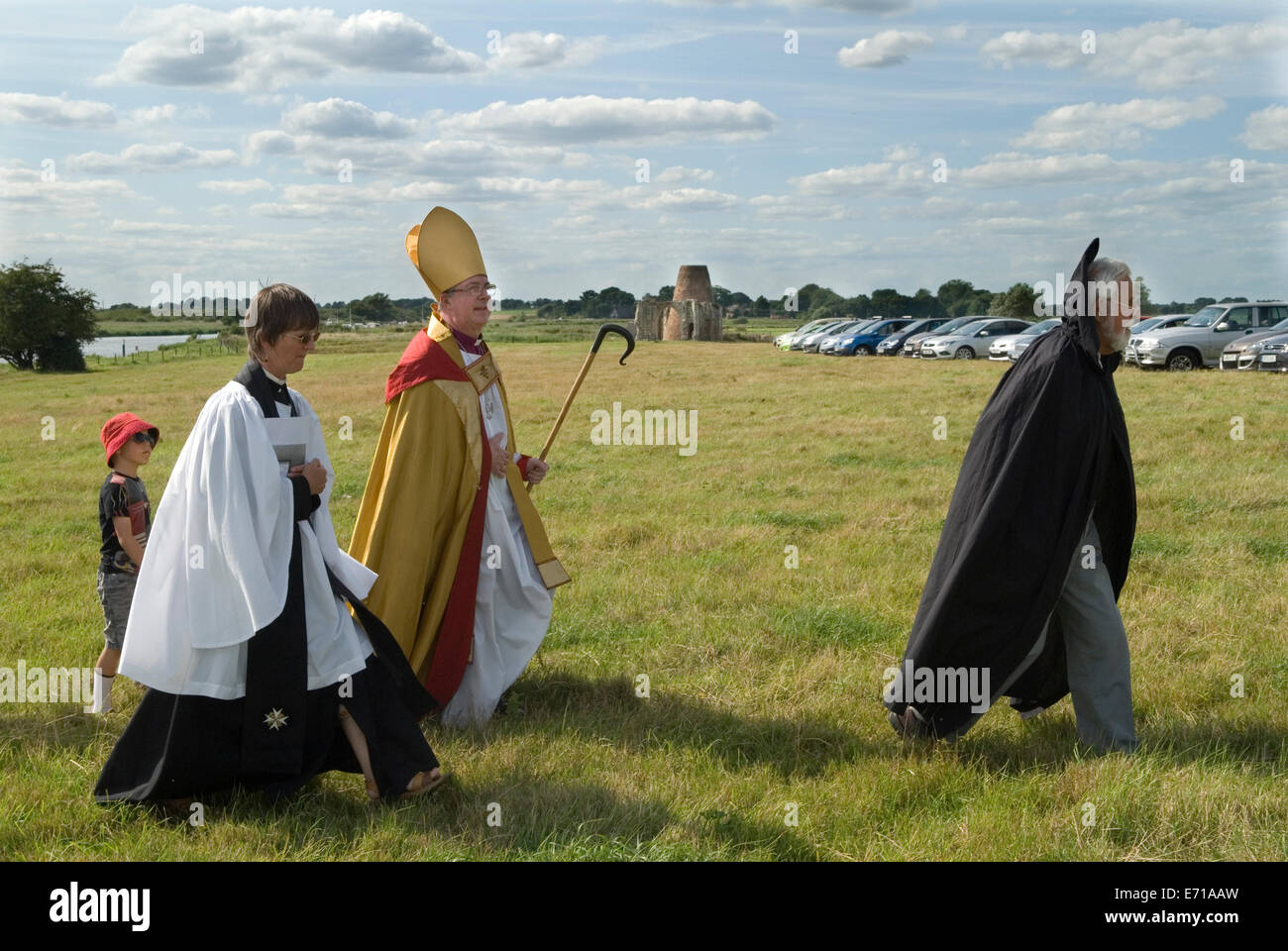 Brothers of St Benets Norfolk. Bishop of Norwich the Rev Graham James ...