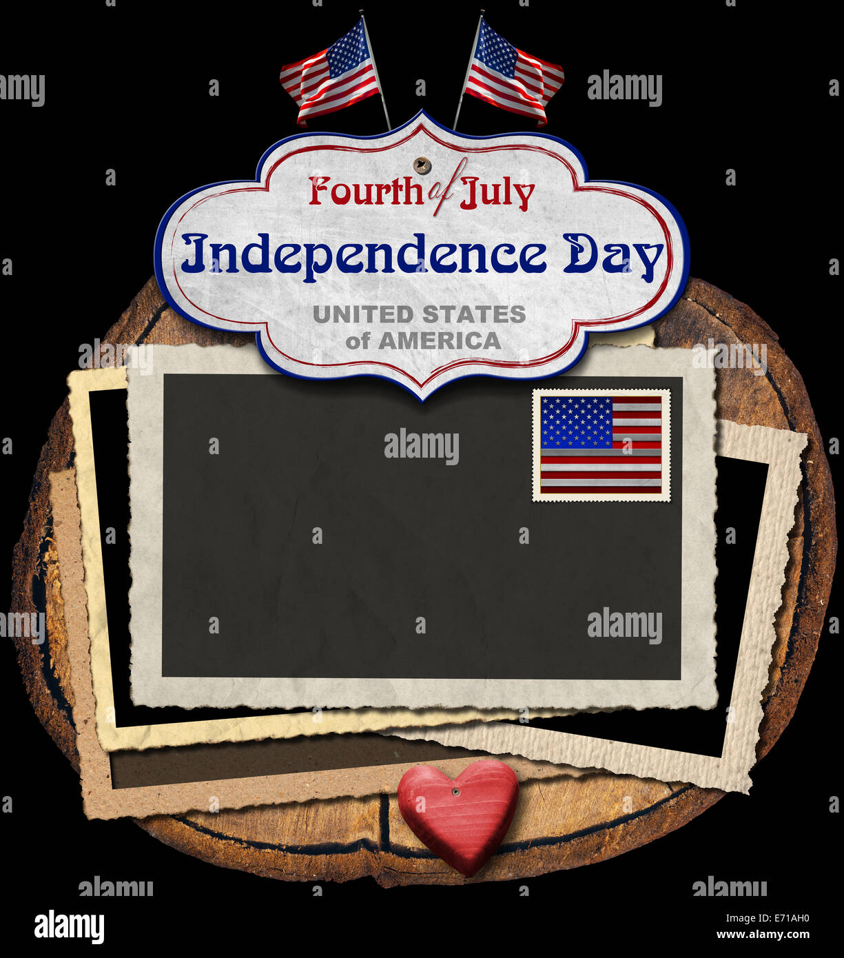 Independence day stamp hi-res stock photography and images - Alamy