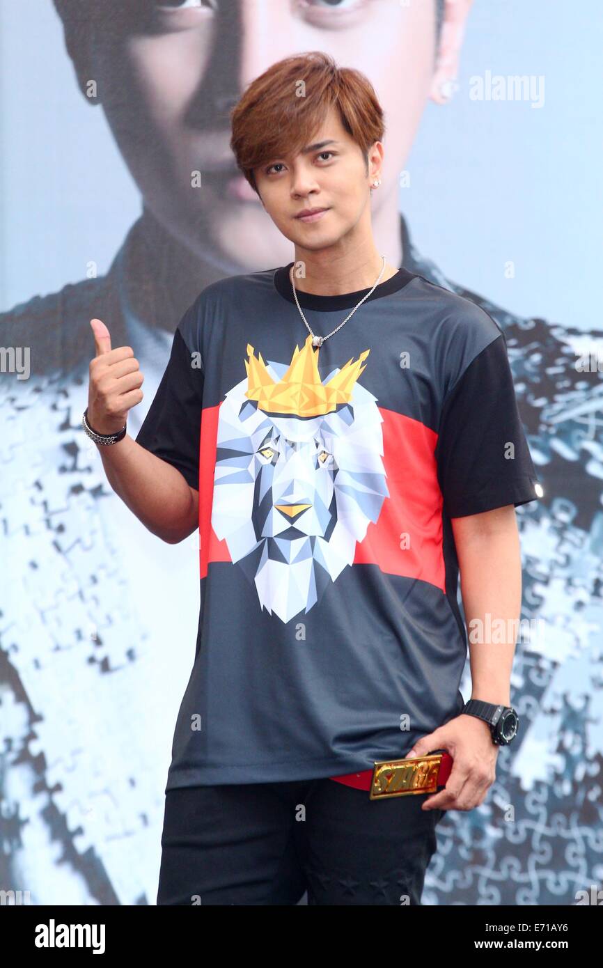 Taipei. 30th Aug, 2014. Singer, actor Show Lo attends a signing session ...