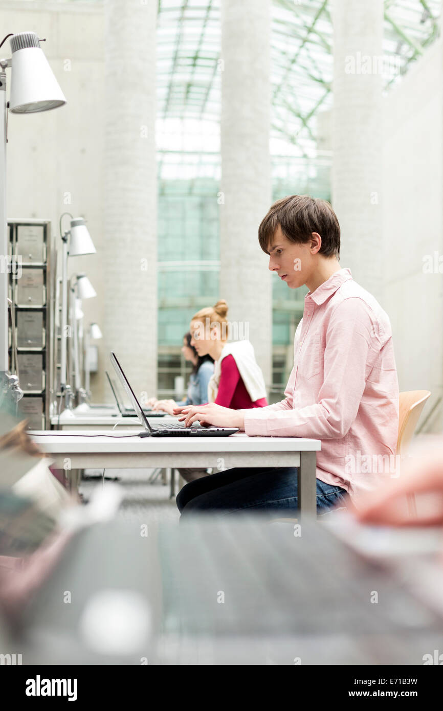 Students using laptops in hi-res stock photography and images - Alamy