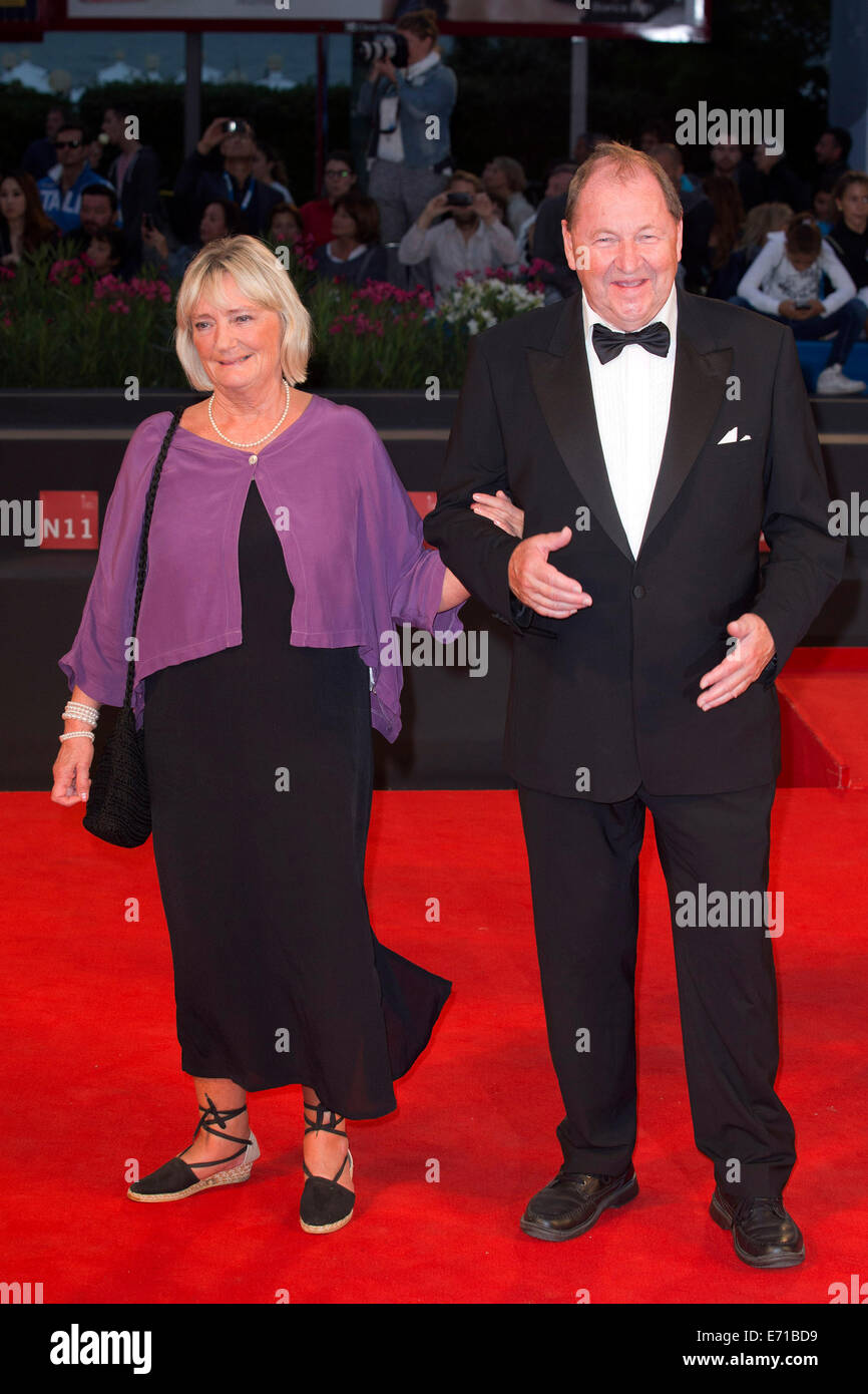 Venice, Italy. 2nd Sep, 2014. Roy Andersson and guest attending the 'En ...