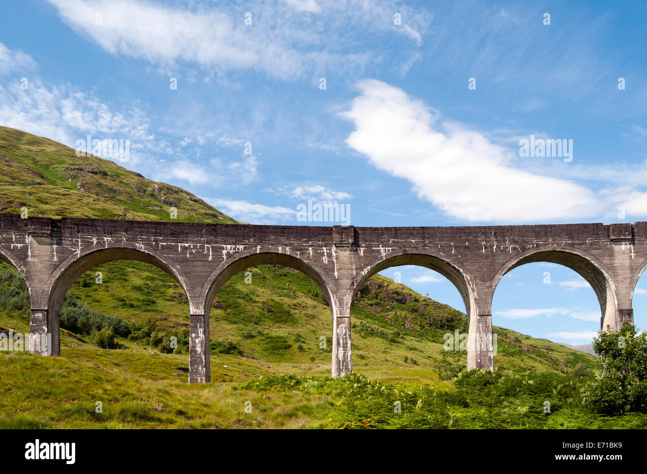 Glenfinnan Viaduct, Arched Railway Bridge on West Highland Line in ...