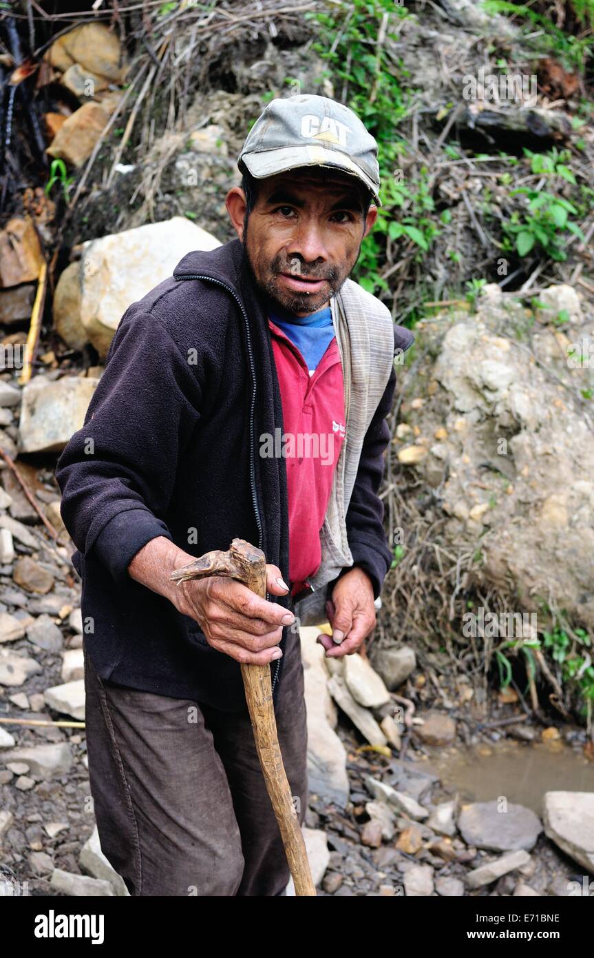 Gocta Waterfalls route in CHACHAPOYAS . Department of Amazonas .PERU ...