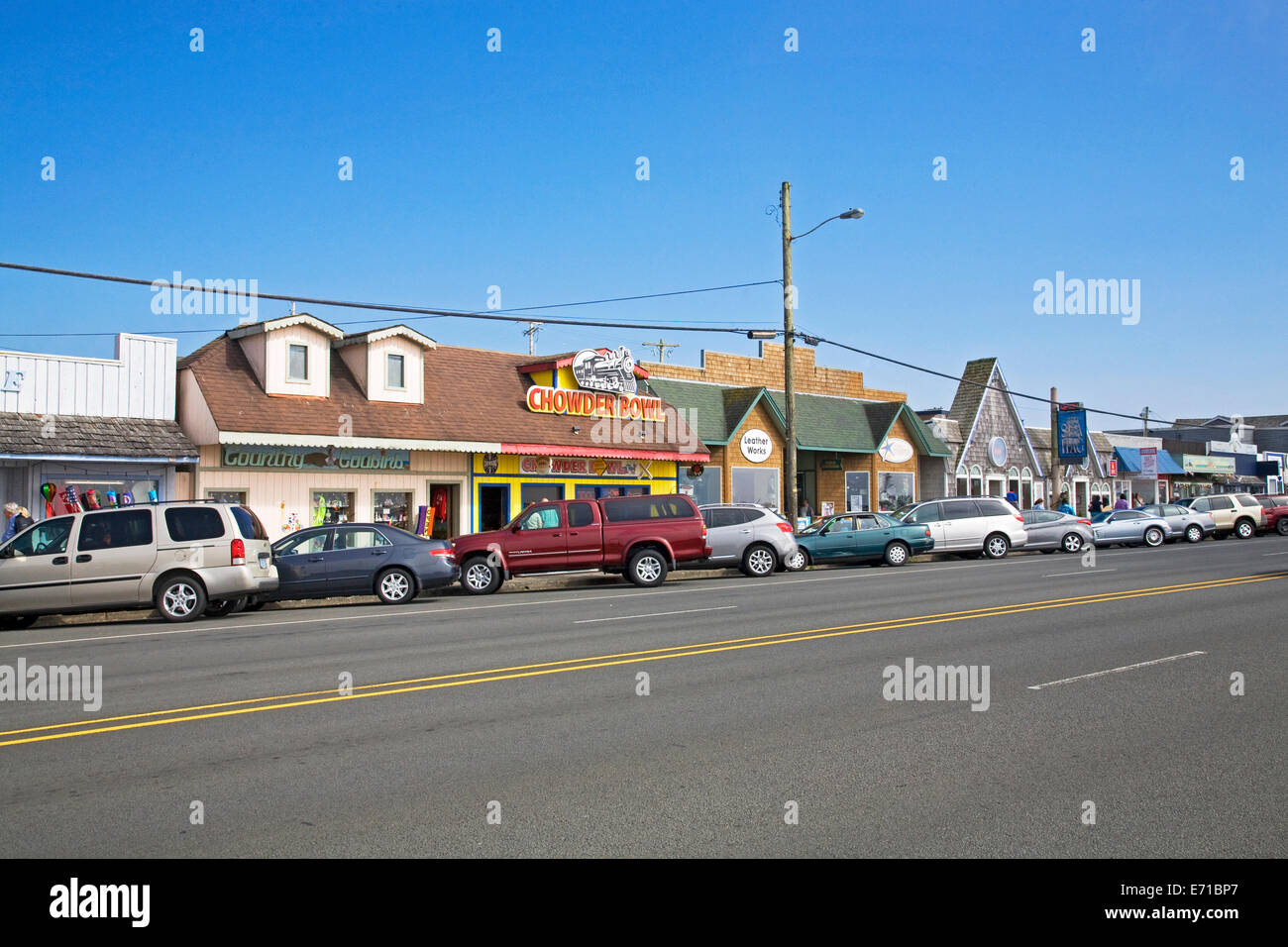 U.S. Highway 101 along the Oregon Pacific Coast as it goes through the ...