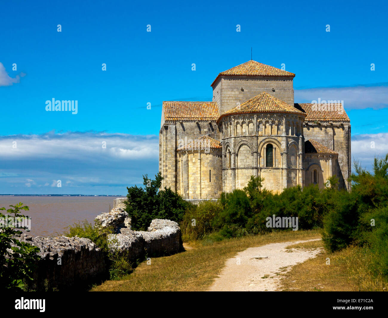 Church of St Radegonde in Talmont sur Gironde in Charente-Maritime ...