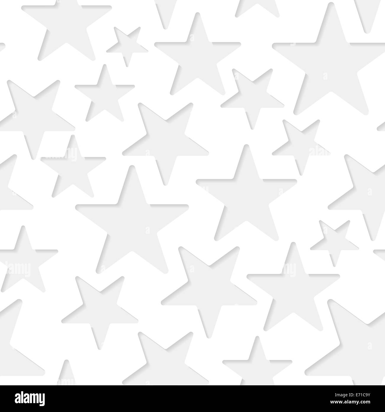 Seamless paper pattern with little gray stars on white background Stock ...