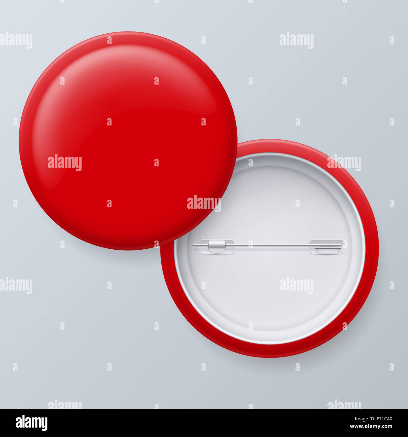 Plain red round sticker isolated vector hi-res stock photography and ...