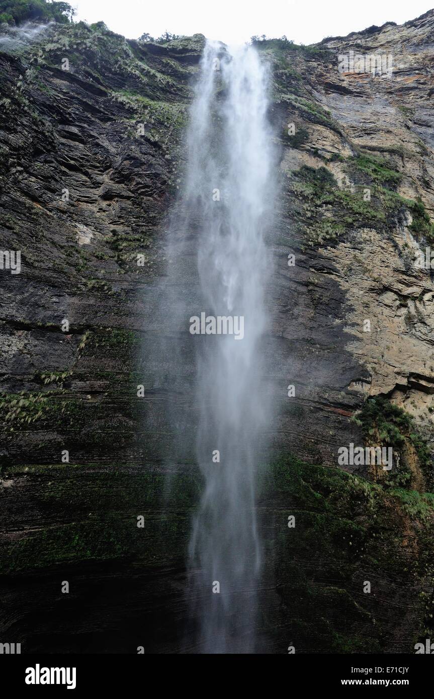 Gocta Waterfalls route in CHACHAPOYAS . Department of Amazonas .PERU ...