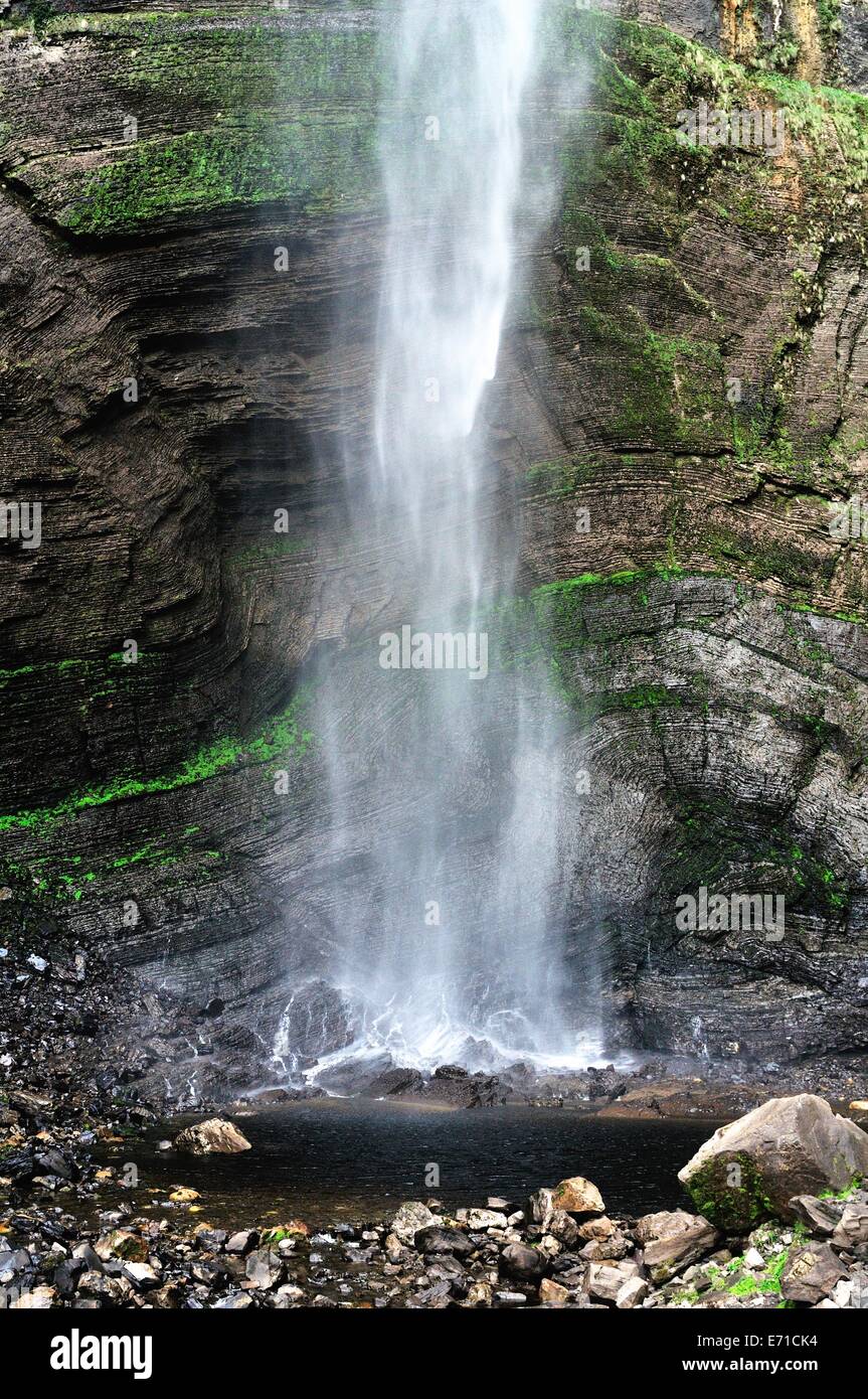 Gocta Waterfalls route in CHACHAPOYAS . Department of Amazonas .PERU ...