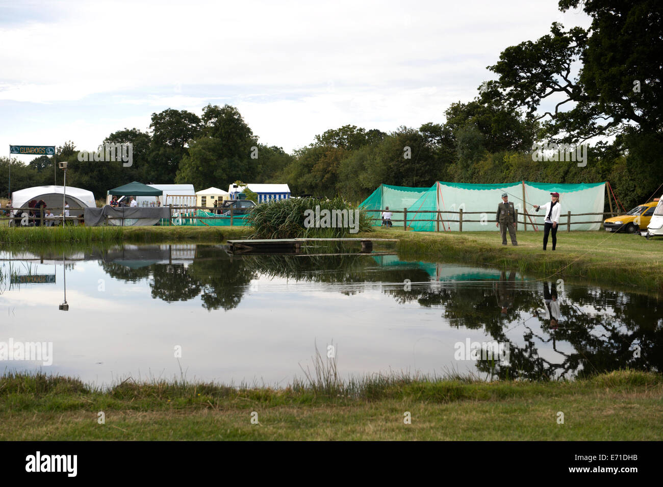 A demonstration of fly fishing was one of the many attractions on offer ...