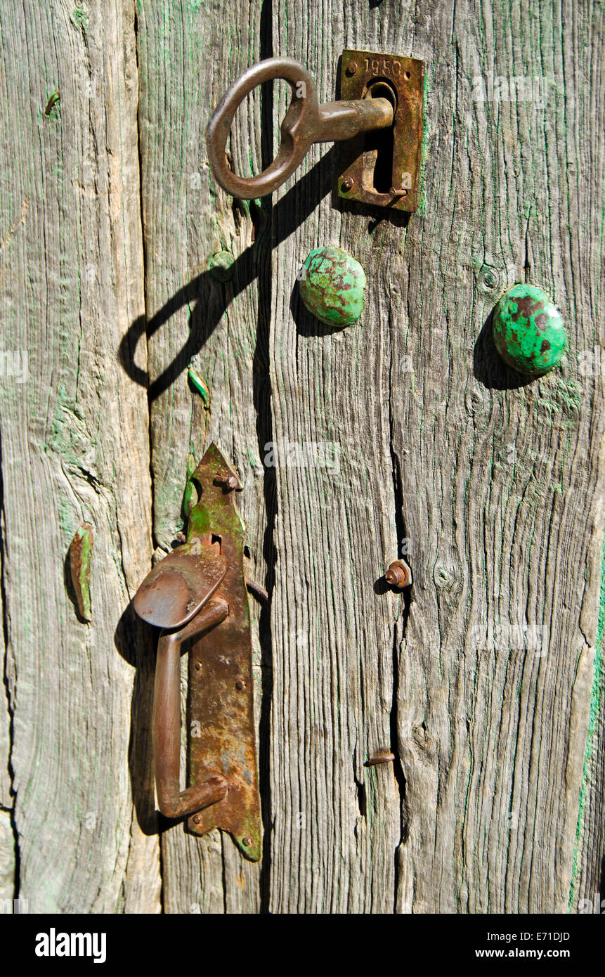 A lock taken in an old village of Spain Stock Photo - Alamy