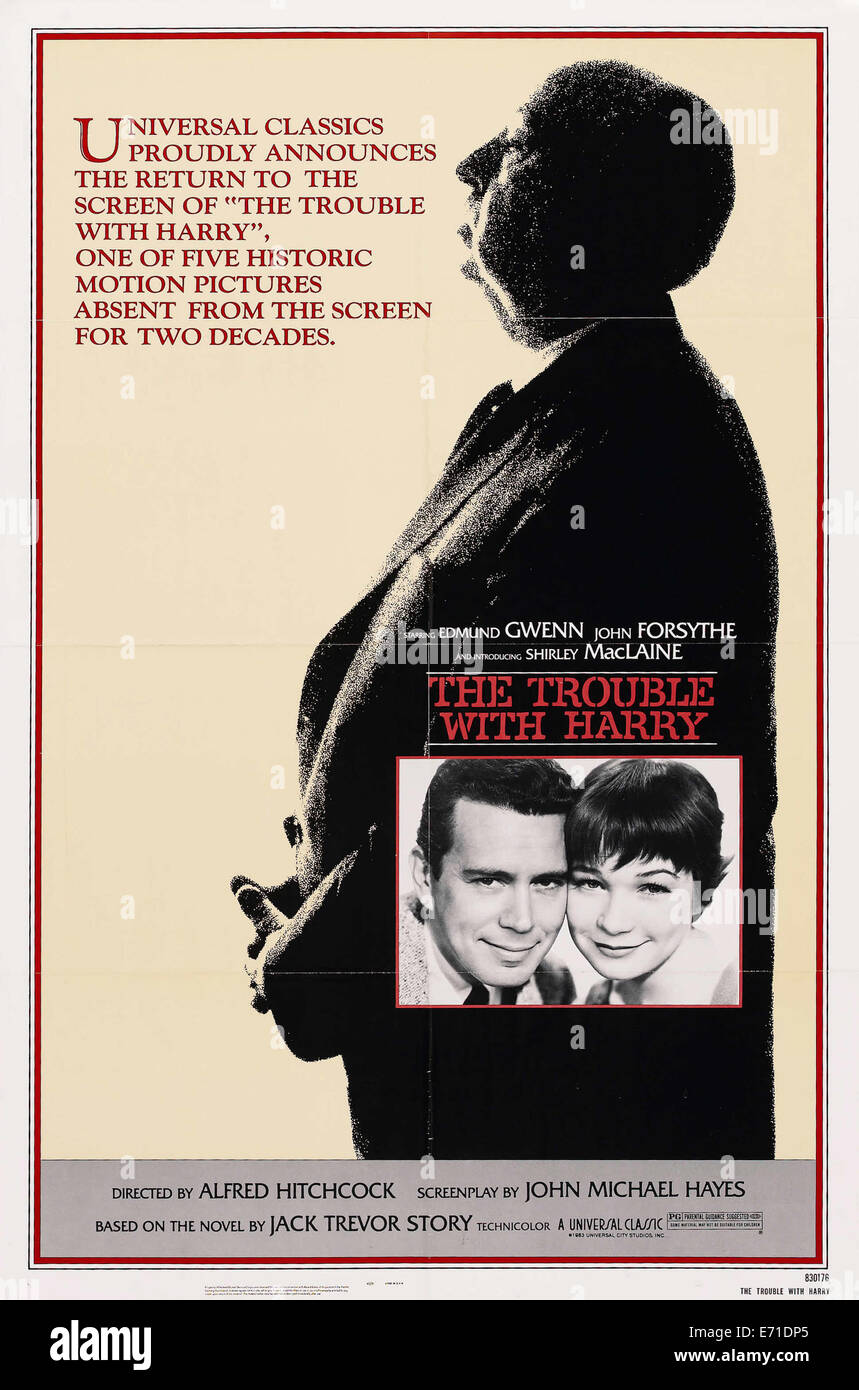 The trouble with Harry - Movie Poster - Director: Alfred Hitchcock ...