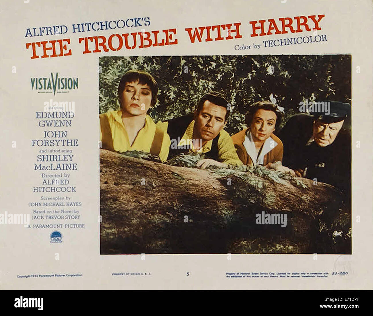 The trouble with Harry - Lobby Card - Director: Alfred Hitchcock - 1955 ...