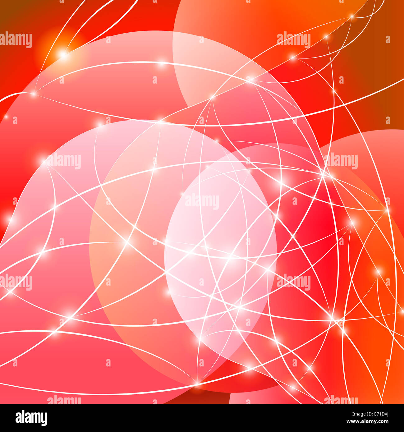 Red Internet background with shiny network dots concept Stock Photo - Alamy