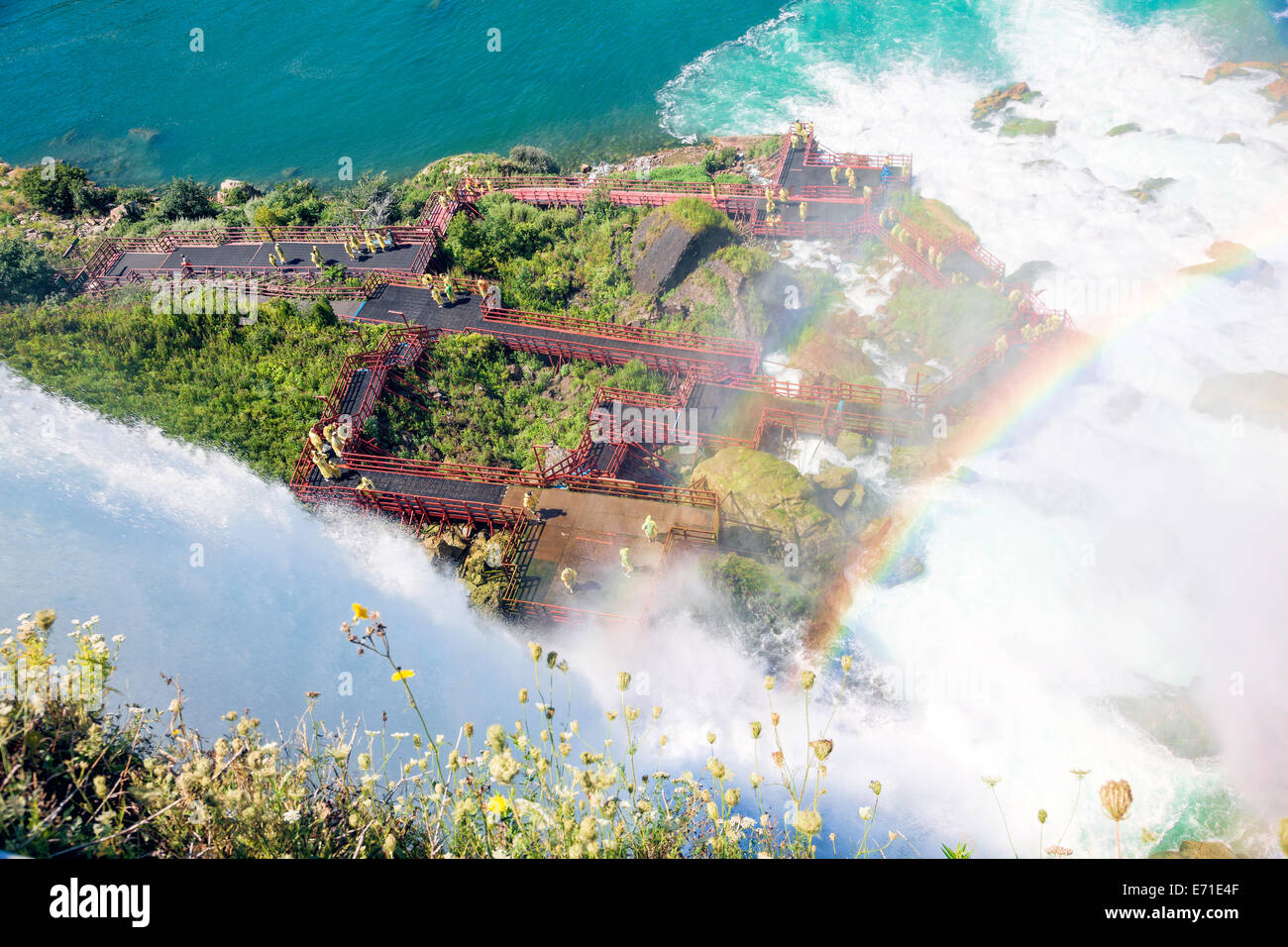 Terrapin Point at Niagara Falls as seen from the USA side at the ...