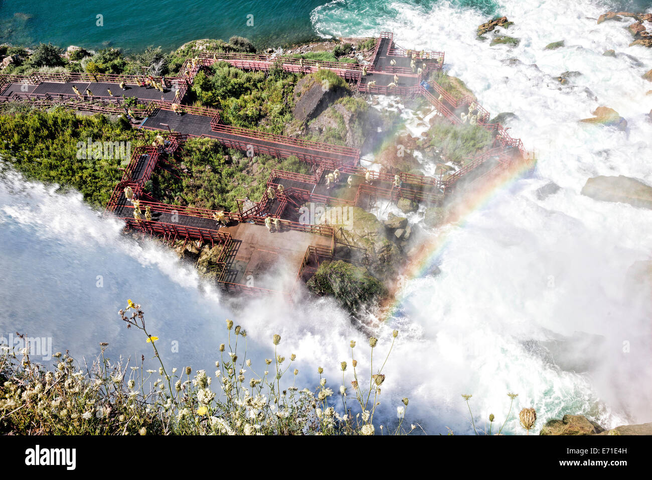 Terrapin Point at Niagara Falls as seen from the USA side at the ...
