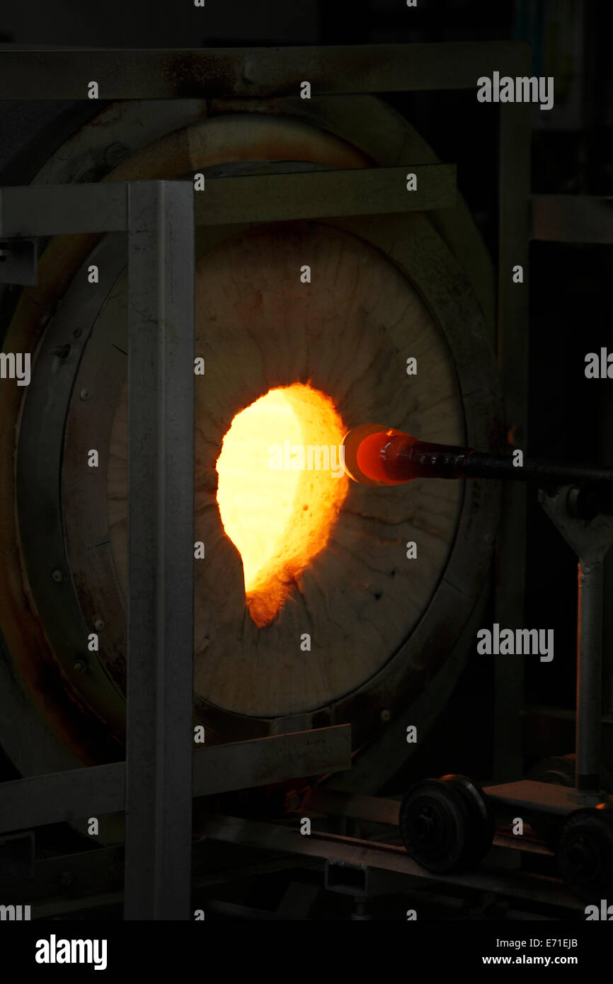 Glass blowing at a glass furnace hi-res stock photography and images ...