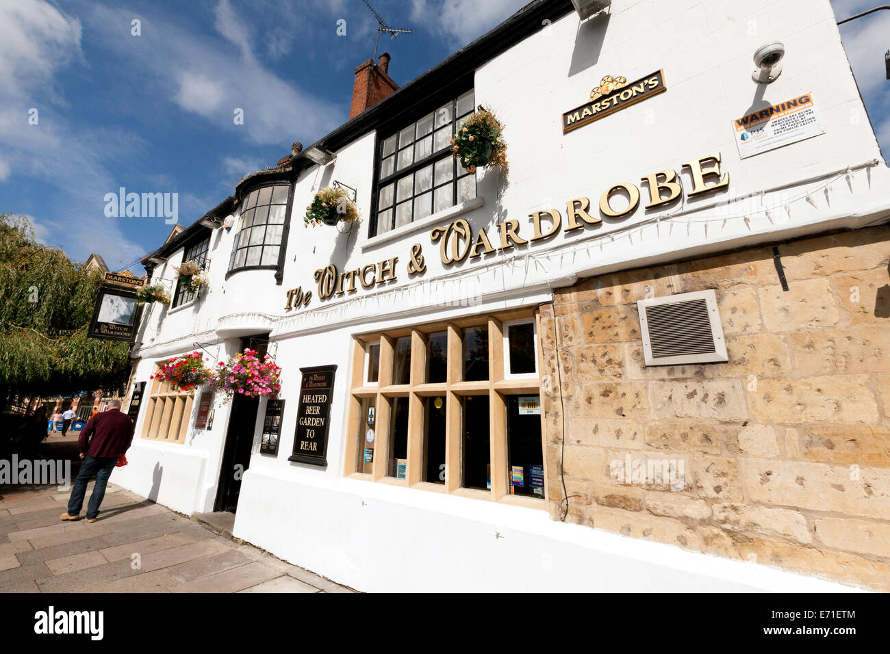 The Witch & Wardrobe pub on Waterside, a 13th century medieval building ...