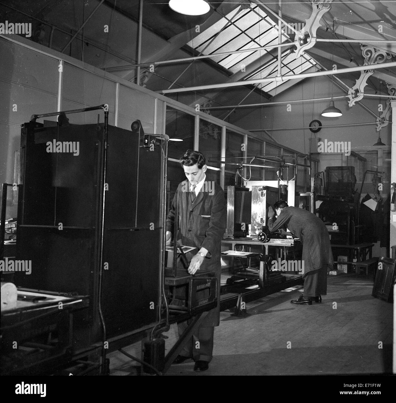 Newspaper process department 1950s Express & Star Queen Street ...