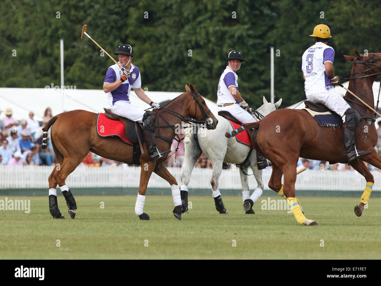 Prince William, The Duke of Cambridge and Prince Harry play in a ...