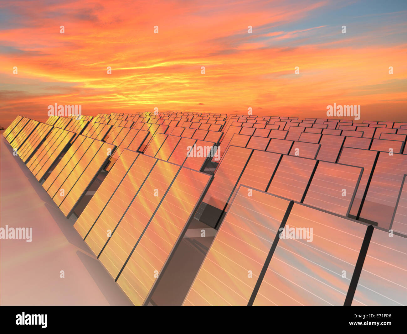 Many solar panels hi-res stock photography and images - Alamy