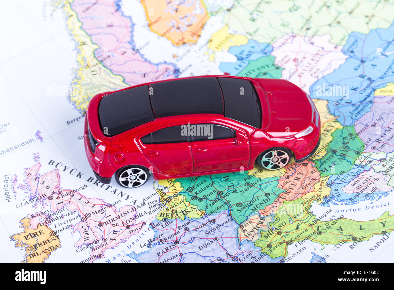 Toy car top view hi-res stock photography and images - Alamy